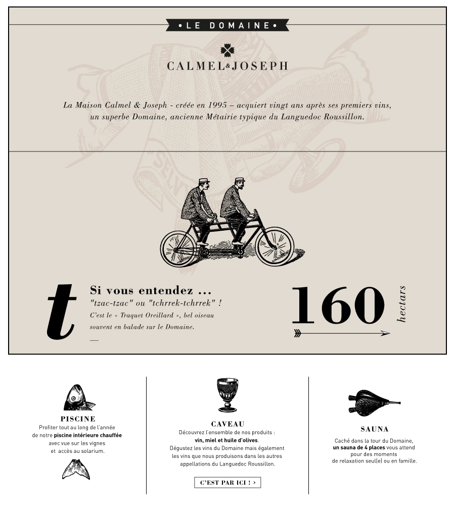 Domaine Calmel & Joseph - Agence-S communication Avignon