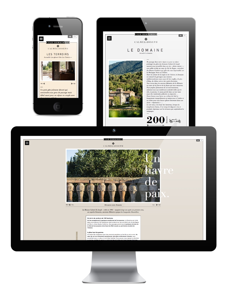Domaine Calmel & Joseph - Agence-S communication Avignon